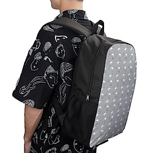 Save Our Rhinos Travel Backpack Casual 17 Inch Large Daypack Shoulder Bag with Adjustable Shoulder Straps