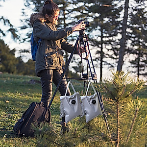 Eurmax USA Saddle Design Water Weight Bag Heavy Duty Water Saddlebag Portable Water Bags Outdoor Weights Photo Video Studio Stand 4-Pack（Grey）