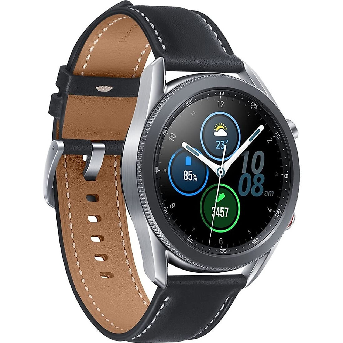 Samsung GALAXY WATCH 3 (2020) 45MM (GPS, Bluetooth, LTE Unlocked) SM-R845U Smart Watch - Silver (Renewed)
