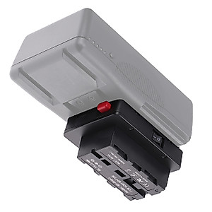 Fotga V-Lock Power Adapter Mount Plate V Mount Battery Plate + NP-F NP-F960 NP-F970 NP-F550 Dummy Battery,D-tap Output for Power Camera Monitor LED Light for Z Cam E2/F6/S6/F8 Video Camera Transmitter