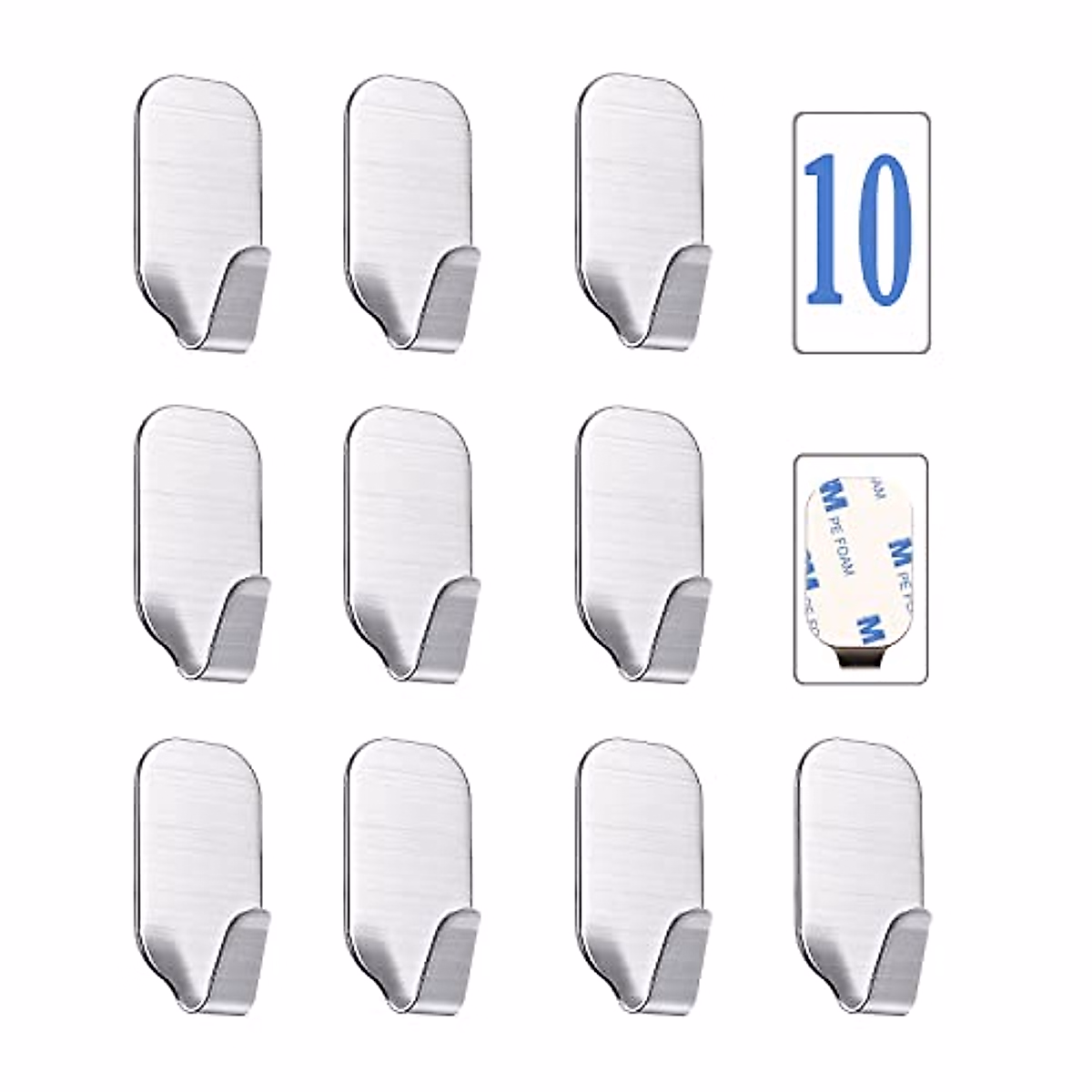 Kiemeu Small Adhesive Wall Hooks for Hanging Heavy Duty Sticky Hooks for Hanging Wall Hangers Without Nails