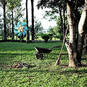 RTWAW Wind Spinner Outdoor Garden Decor Kinetic Wind Sculpture Metal Windmill for Outdoor Yard Patio Lawn Garden Decor