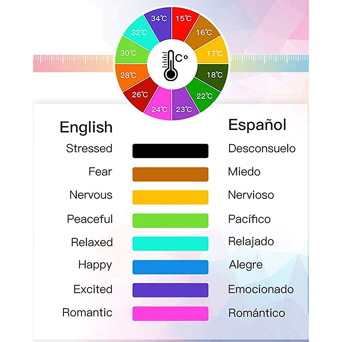 swqfzki 2 PCS Moon and Star Mood Rings Adjustable Color Changing Finger Ring for Women Girls