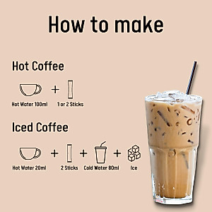 Instant Coffee Mix Packets Single Serve - Korean Variety Coffee Sampler 30 Sticks of 6 Different Flavors, Maxim Mocha, White Mocha, Original Maxim French Café (Variety 30 Pack)