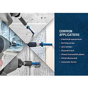 Tapcon 3/16" x 2-1/4" Star Torx Head Concrete Anchor Screws 3173407V2 | 100 Pack | Drill Bit Included