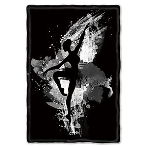 Ballet Beauty Dance Throw Blanket Warm Ultra-Soft Micro Fleece Blanket for Bed Couch Living Room
