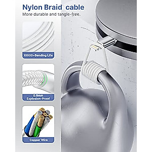 Short iPhone Charger 1ft 2Pack, Apple Certified 1 Foot iPhone Charger Cord Nylon Braided 12 Inch Short Cable Fast Charging Compatible with iPhone 13 12 11 Pro Max XR XS 8 7 6 Plus SE 2020