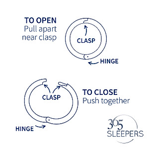 365 SLEEPERS Sterling Silver Unisex Hinged Hoop Nose Helix Tragus Lip Ring Sleeper Earrings - Hand Made In Australia - Nickel Free Hypoallergenic - 8mm - 10mm - 12mm