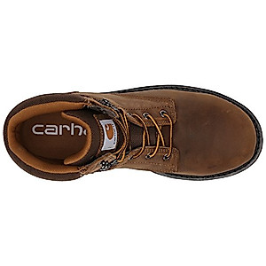Carhartt Men's Traditional Welt 6" Steel Toe Work Boot Construction, Crazy Horse Brown Oil Tanned, 11