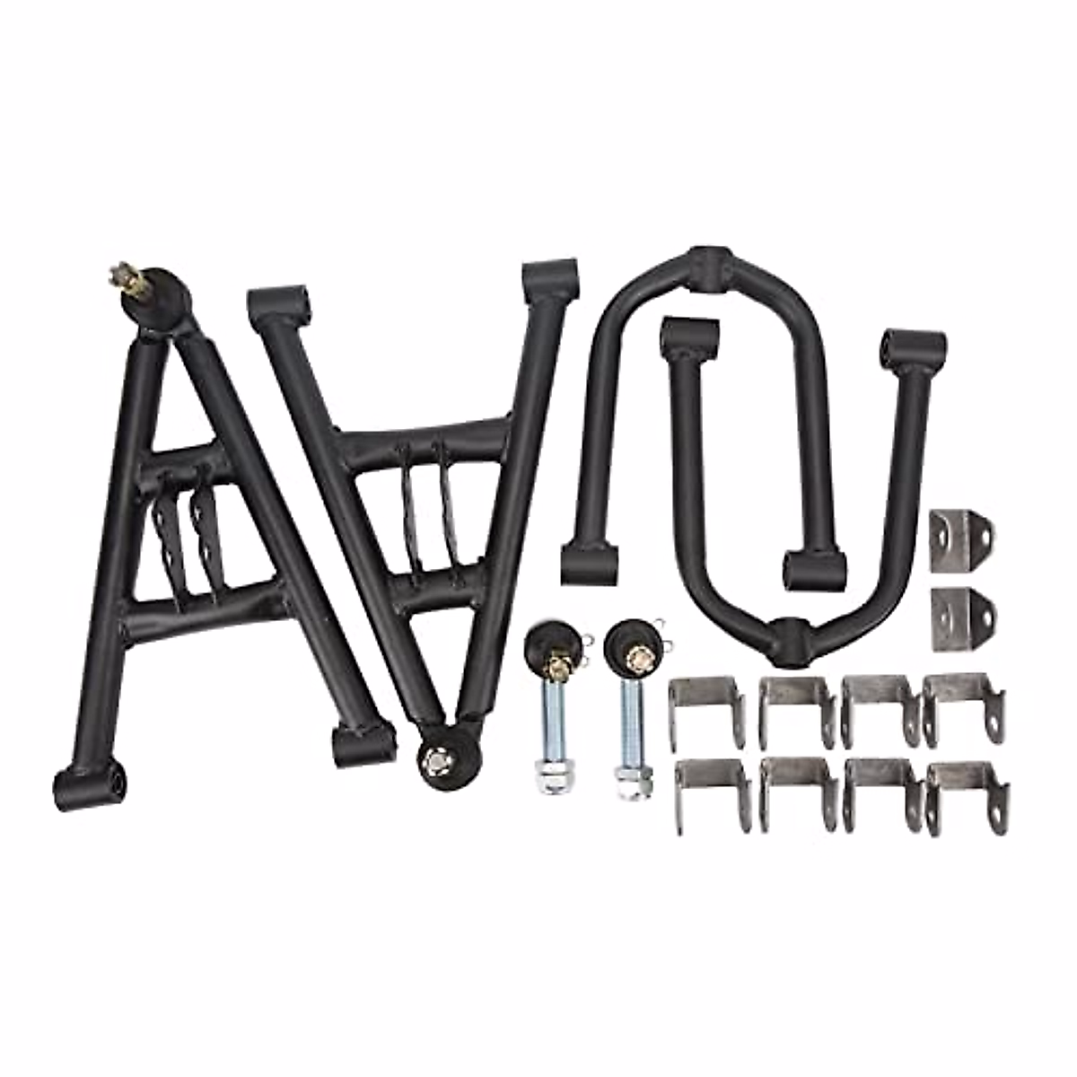 Acouto Front Suspension Shock Swing Arm Kit for GY6 110cc 150cc 200cc ATV 4 Wheels Quad Bike Go Kart 350mm/13.77in Steel Alloy Front Suspension Swing Arm Assembly Accessories Replacement