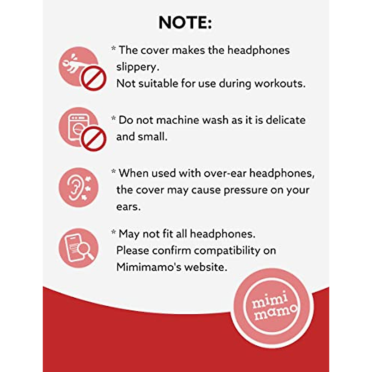 for Earpads Repair & Protection | Mimimamo Super Stretch Headphone Cover M Size (Black) May not fit All Headphones. Please Confirm Compatibility on Mimimamo's Website