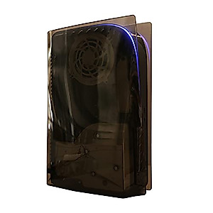 Transparent Shell Hard Shell Replacement Plate Case Cover for PS5 Disc Edition Gaming Console (Transparency)