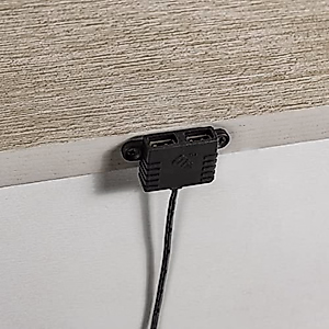 Roundhill Furniture Mantalia Solid Wood 3-Drawer Nightstand with Metal Frame, Champagne