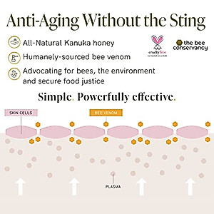 Bee Rx Anti-Aging Bee Venom Facial Gel Moisturizer - Anti-Wrinkle Cream Firming Face Cream - Natural Kanuka Honey Skin Care Products