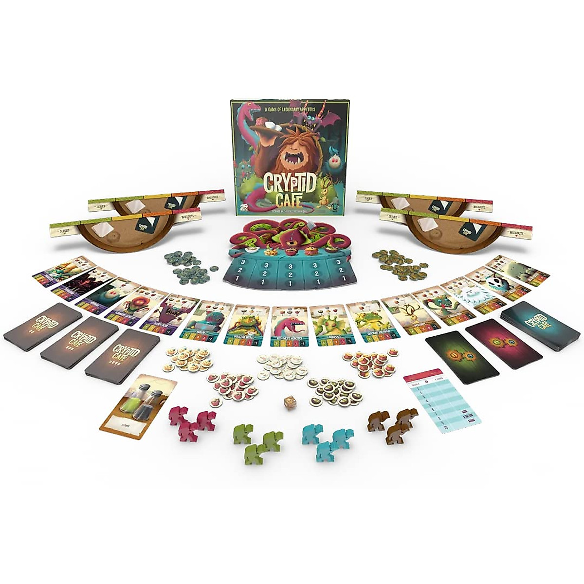 Cryptid Café , A Family Strategy Game About Running A Creature Filled Restaurant - 25th Century Games