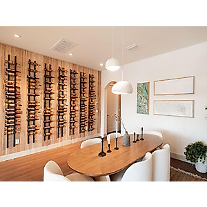 Ultra Wine Racks Wall Mounted Wine Racks (3 Foot 1 Deep, Matte Black)