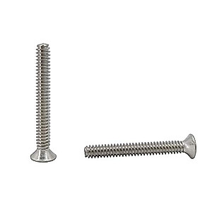 FixtureDisplays® 6-32 X 1-1/8" Stainless Flat Head Machine Screws, Full Thread, Phillips Drive, Stainless Steel 18-8, Machine Thread 314899-NPF