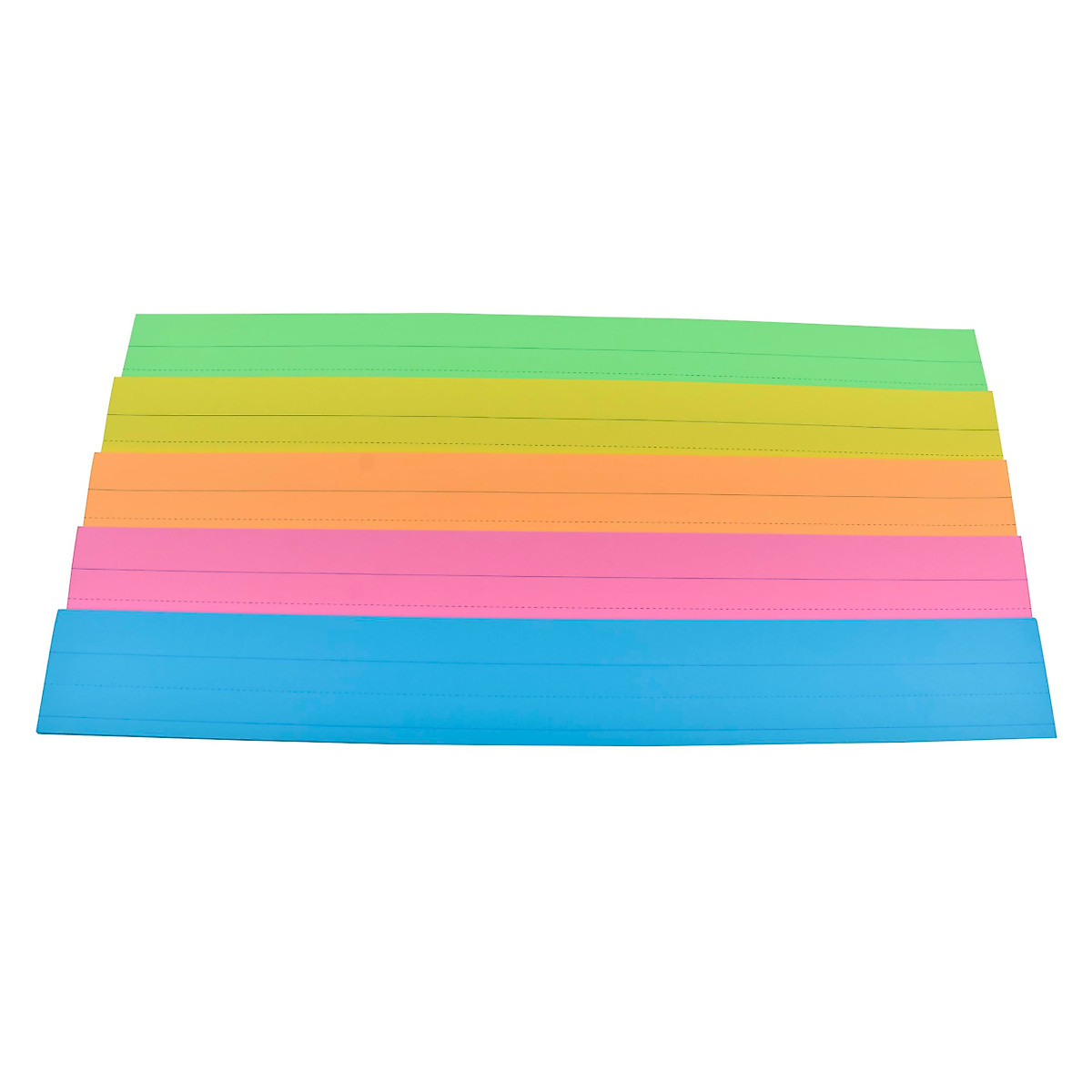 School Smart Sentence Strip, 3 x 24 Inches, Assorted Neon Colors, 90 lb, Pack of 100