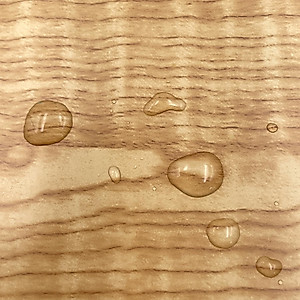 Yifely Light Yellow Wood Textured Furniture Paper Peel & Stick Shelf Liner Cabinet Door Sticker 17.7inch by 9.8 Feet