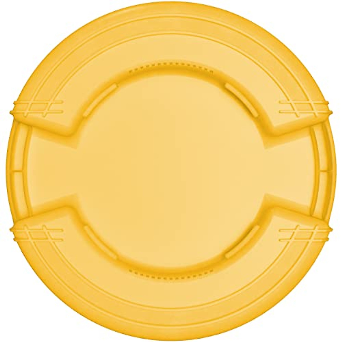 Carlisle FoodService Products Bronco Round Waste Bin Trash Container 20 Gallon - Yellow - Pack of 1