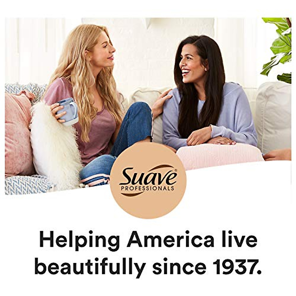 Suave Professionals Damage Repair Shampoo for Normal to Damaged Hair Coconut Oil Infusion Dry Hair Shampoo with Pure Coconut Oil 28 oz