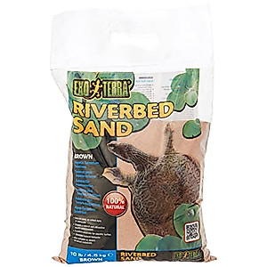 Exo Terra Dog Riverbed Sand, 10-Pound, Brown, for Small Breeds