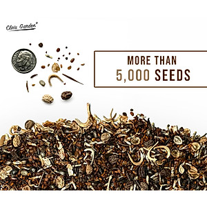 California Wildflower Mix - 5,000 Seeds - 17 Varieties - No Fillers, Open Pollinated and Non GMO, Perennial and Annual Garden Flowers, Attracts Bees and Butterflies