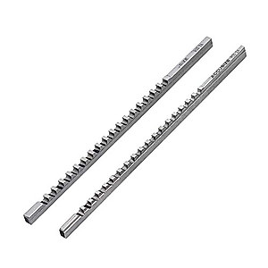 Accusize Industrial Tools No 60 Metric H.S.S. Keyway Broach Sets in Fitted Box, 5100-0060