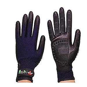 Bissell De-Shedding Grooming Gloves for Pets, Size Medium (M), 1 Pair, for Long and Short Hair on Dogs Cats and More