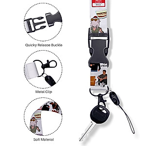 Id Badge Holder with Lanyard Retractable Badge Reel Funny TV Show Merchandise Fans Merch Friendship Gifts Stuff Lanyards for Id Badges Vertical Id Protector Badge Clip for Friends Nurse Doctor Teacher