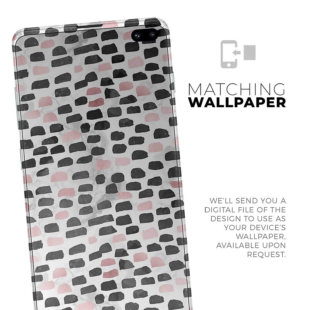 DesignSkinz Karamfila Marble & Rose Gold v4 Protective Vinyl Decal Wrap Skin Cover Compatible with The Samsung Galaxy S20 (Screen Trim & Back Glass Skin)