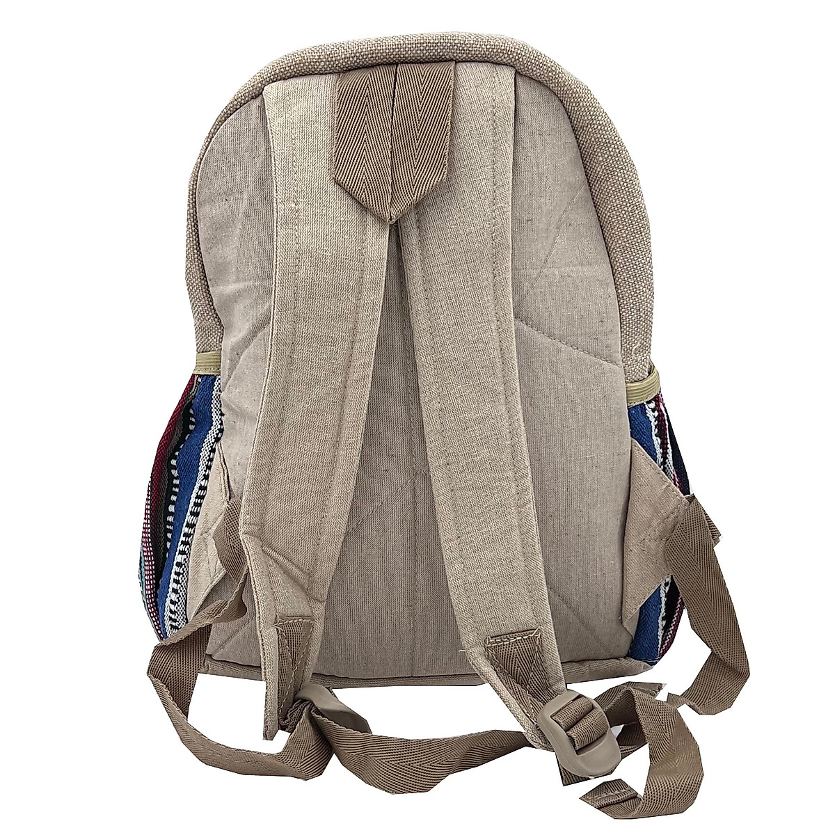 KayJayStyles Small Lightweight Daypack Backpack Handmade Himalayan Hemp Travel, Hiking, Purse for Men, Women (DayPack5)