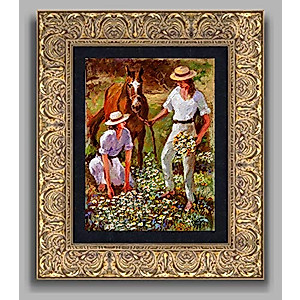 (SOLD) Sisters - female figures by internationally renown painter Yary Dluhos