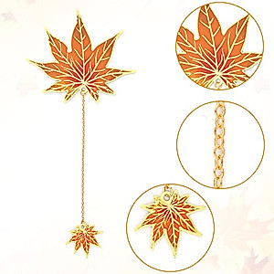 7pcs Metal Bookmarks, Gold Metal Bookmarks Colorful Hollow Leaf Bookmark and Animal Bookmark for Book Lovers, Writers, Readers, Teens, Adults