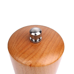 2PCS Dianoo Wood Pepper Grinder Salt And Pepper Mill Set Wooden Adjustable Shakers with Ceramic Core 8 Inch And 10 Inch