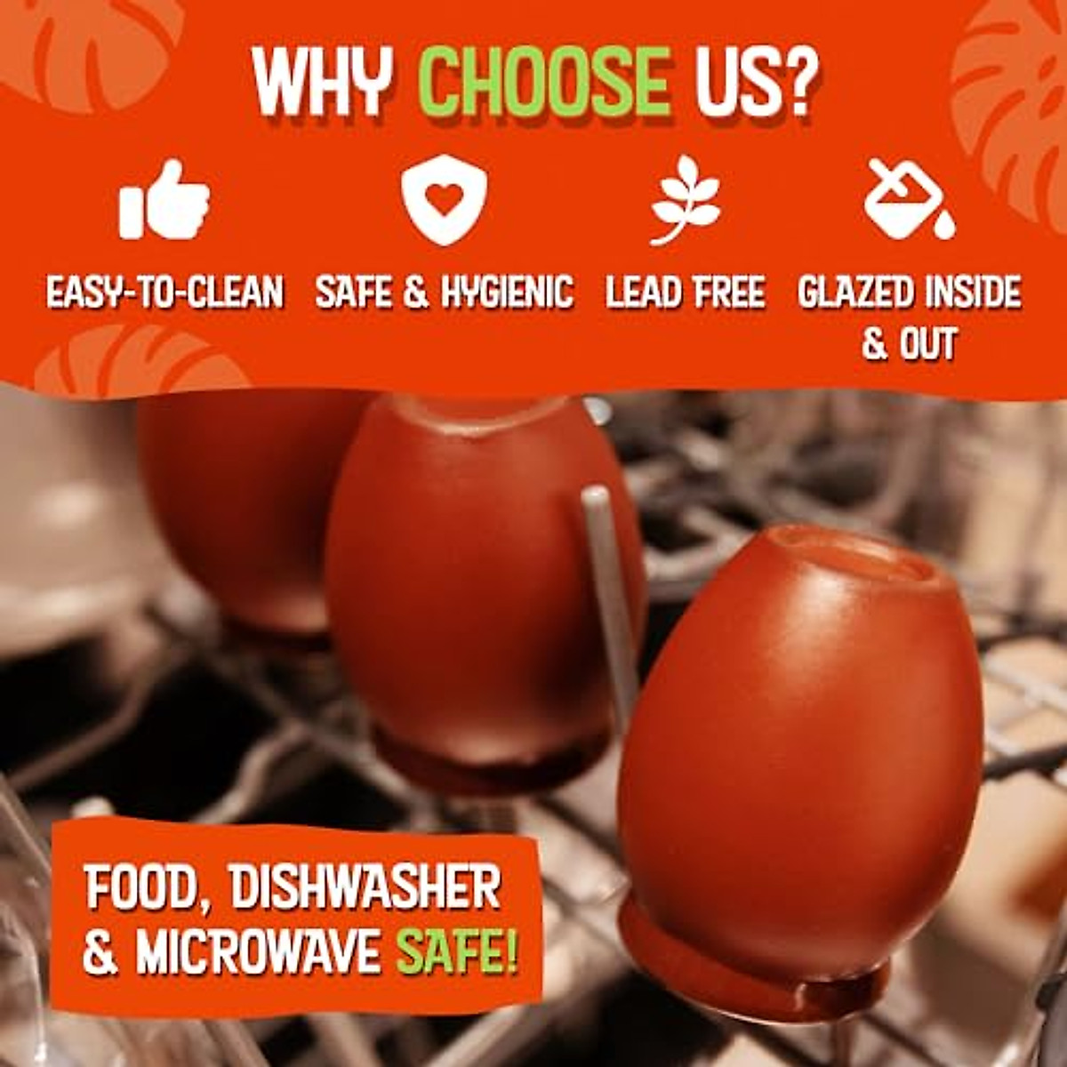 CANTAREY - 2oz Mini Clay Cups Tequila Shot Glasses, Cantaritos de Barro Mexicanos for Tequila, Margaritas, Mojitos and More, Natural Clay Shot Glasses for Taco Tuesdays, Set of 4