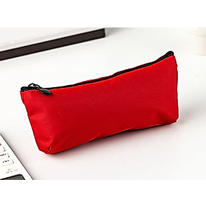 HappyDaily 8 Pack Beautiful Pencil case Pen bag or Cosmatic bag Makeup case or Coin Purse Pouch (Red/Purple/Yellow/Orange/Green/White/Blue/Black)