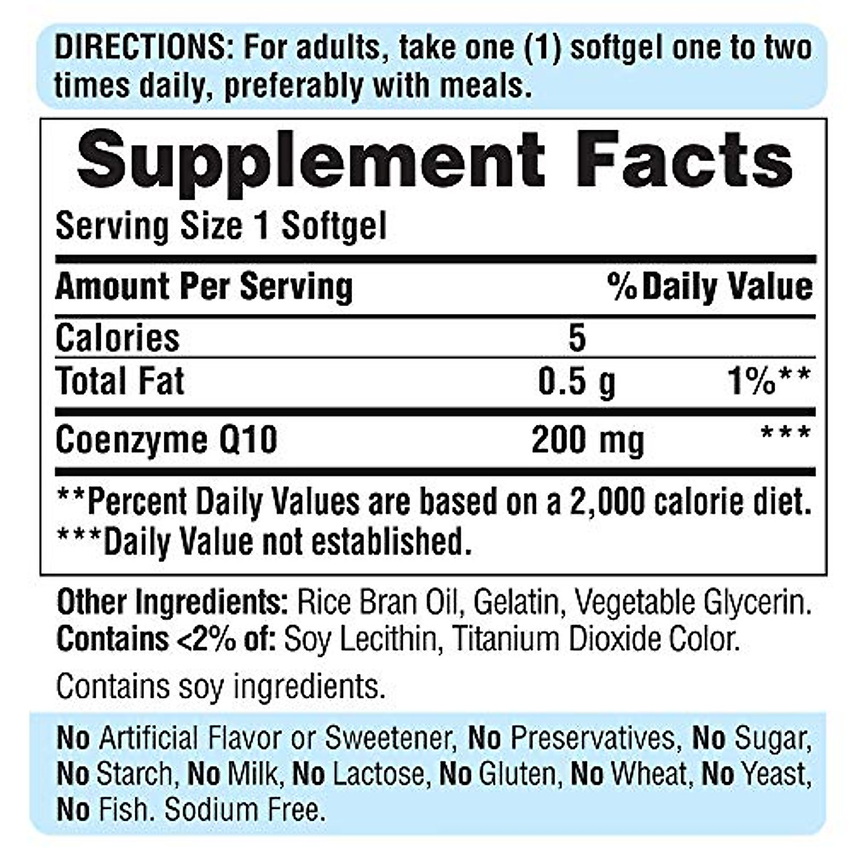 Puritan's Pride QSORB CoQ10 200 mg, Supports Heart Health (2 Pack of 240 softgels) 240 Count(Packaging may vary)