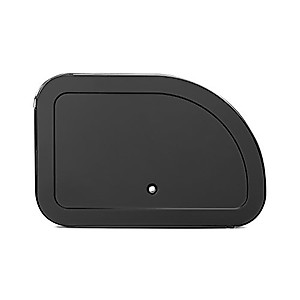 Brabantia Roll Top Bread Box (Matt Steel Fingerprint Proof) Large Front Opening Flat Top Bread Box, Fits 2 Loaves, Ideal for Kitchen Counter