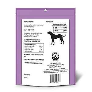 Amazon Brand - Solimo Duck Jerky Dog Treats,2 pounds