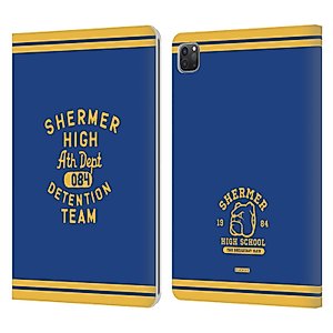 Head Case Designs Officially Licensed The Breakfast Club Shermer High Ath Depth Graphics Leather Book Wallet Case Cover Compatible with Apple iPad Pro 11 2020/2021 / 2022
