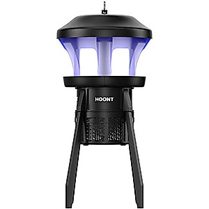 Hoont 35 3-Way Mosquito and Fly, Gnat Trap with Stand - with A Bright UV Light Attractant, and Fan Outdoor and Indoor Bug Killer
