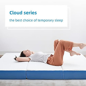 Jamdok 6-Inch Tri Folding Gel-Infused Memory Foam Mattress with Storage Bag and Mattress Protector, Floor Mattress for Guest, Playing, SUV Camping Mattress,Full (75“x 54“x 6“)…