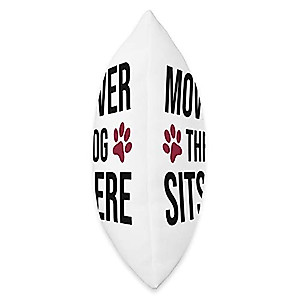 Funny Dog Lover Design Co. Funny Move Over The Dog Sits Here Throw Pillow, 18x18, Multicolor