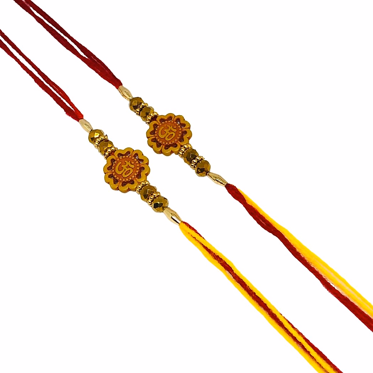 KHANDEKAR Set of 2 Rakhi for Brother Rakhi Traditional for Brother Sister, Raksha Bandhan Rakhi Gift for Loving Brother/Sister, Rakshabandhan Celebration, Rakhi Festival