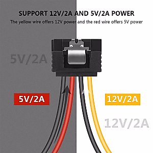 BENFEI SATA to Molex, 3 Pack 4 Pin Molex to SATA Power Cable - 10 Inches