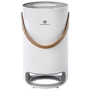 HEPA Air Purifier for Home Allergies Pets Hair in Bedroom, True HEPA Filter 3-in-1 Cleaner, Remove Pet Dander, Odor, Dust, in Living Room, Office, Desktop, Portable, Sleep Mode, 3-Speed, White