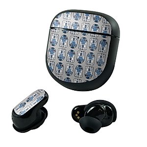 MightySkins Glossy Glitter Skin Compatible with Bose QuietComfort Earbuds II (2022) - Galaxy Bots | Protective, Durable High-Gloss Glitter Finish | Easy to Apply and Change Styles | Made in The USA