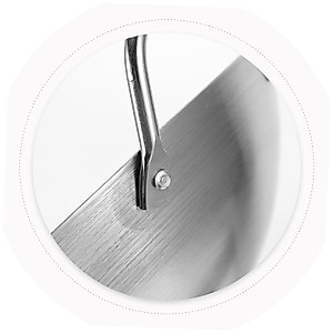 EXQUIMEUBLE Traditional Wok Jaese Bbq Round Baking Outdoor Traditional Chinese Stir Fry Stovetop Fryer Silver Premium Gadget Stainless Steel Wok Pot