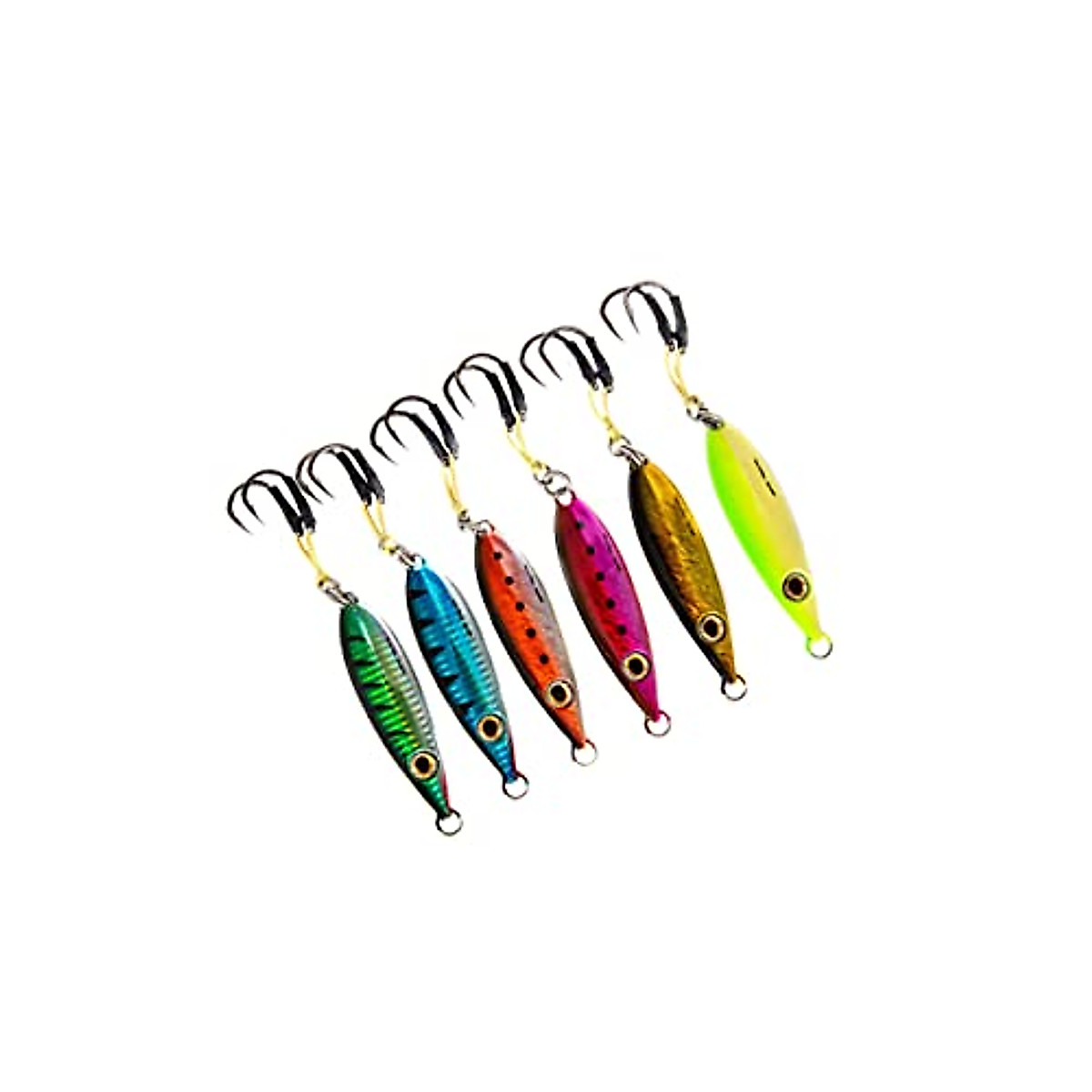 Palomar Flat Fall Jig Slow Pitch Vertical Iron Ocean Lure | MUSTAD Hooks-Owner Rings | Kevlar Assist Cord | 10 Colors-5 Weights | 6-Pack / 2-Pack Bulk Prices | Evolutionary Graphene Paint | US Owned